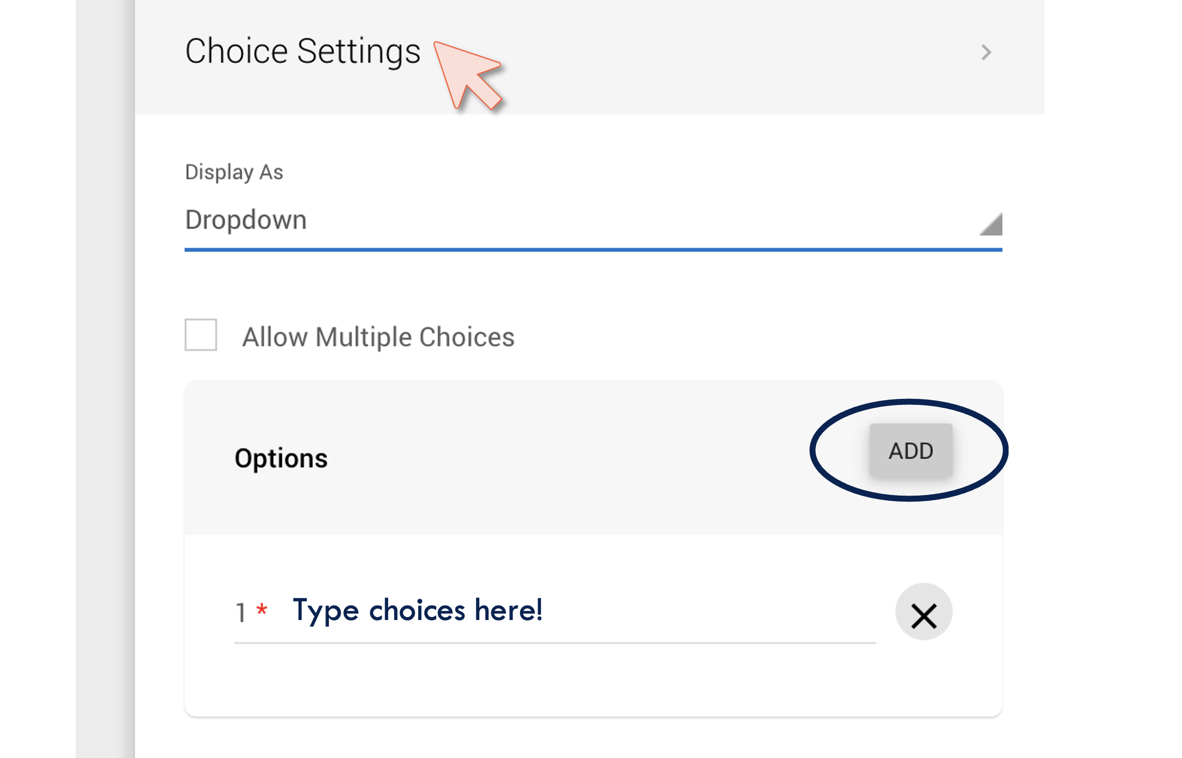 Form Building: Choice Fields – Involve Support Resource Portal